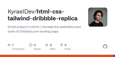 GitHub KyraelDev Html Css Tailwind Dribbble Replica Small Project In Which I Recreate The