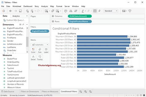 Conditional Filters In Tableau
