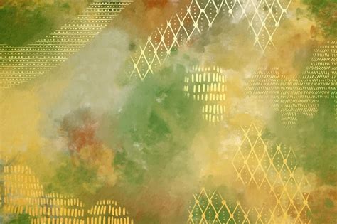 황금 호일 수채화 배경 무료 벡터