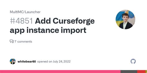 Add Curseforge App Instance Import · Issue 4851 · Multimclauncher · Github
