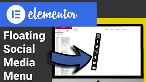 Add A Sticky Social Media Menu For Elementor And Wordpress Html Sidebar Menu Html Css Youtube