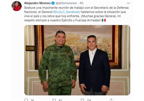 Líder Nacional Del Pri Se Reunió Con El Titular De La Sedena Luis