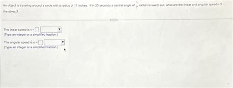Solved An Object Is Traveling Around A Circle With A Radius Chegg