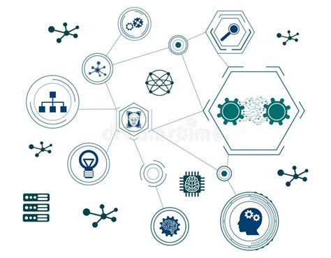 Concept Of Machine Learning Stock Illustration Illustration Of Icon