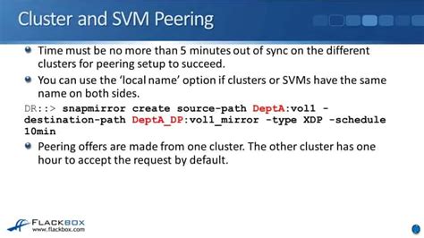 NetApp SnapMirror And SnapVault Initial Peering Setup FlackBox