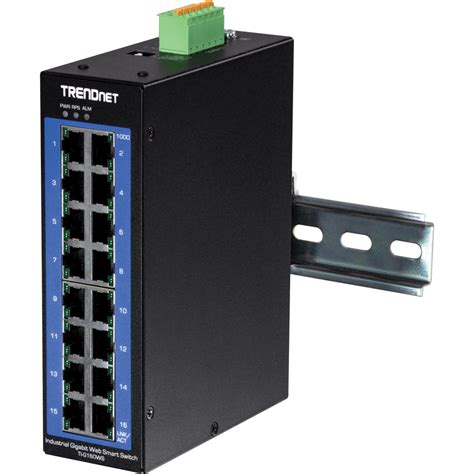 16 Port Industrial Gigabit Web Smart Din Rail Switch Industrial