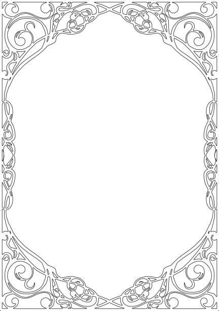 7 000点を超えるart Nouveau Borderのイラスト素材、ロイヤリティフリーのベクター素材グラフィックスとクリップアート Artofit
