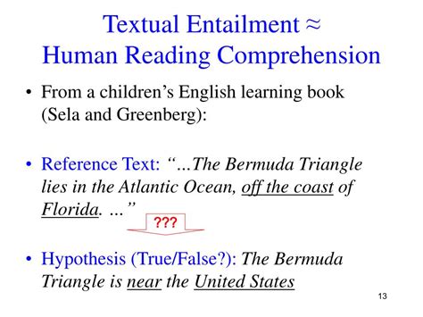 Ppt Textual Entailment A Perspective On Applied Text Understanding