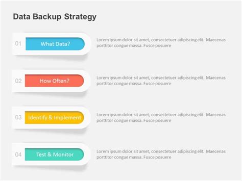 Data Backup Strategy PowerPoint Template SlideUpLift