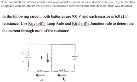 Solved In The Following Circuit Both Batteries Are 90 V