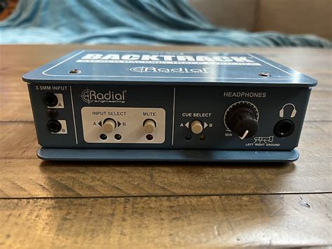 Radial Backtrack Stereo Backing Track Switcher Reverb