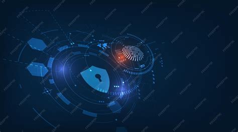 Premium Vector Vector Abstract Security System Concept With