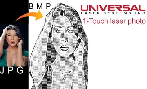 convert your photo to a bmp file for laser engraving on wood by