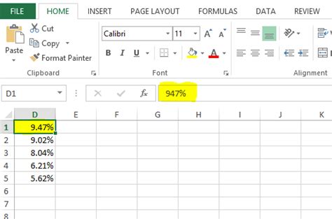 C How To Format Decimal Numbers As Percentage In Excel Using Epplus