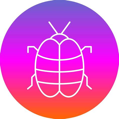 Bug Line Gradient Circle Icon 38799949 Vector Art At Vecteezy