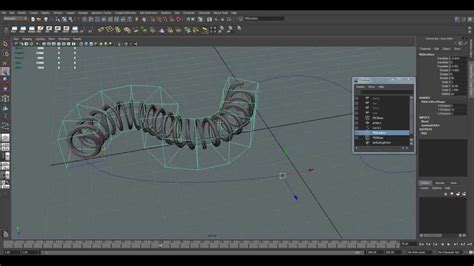 Spiral Along A Curve In Maya Youtube