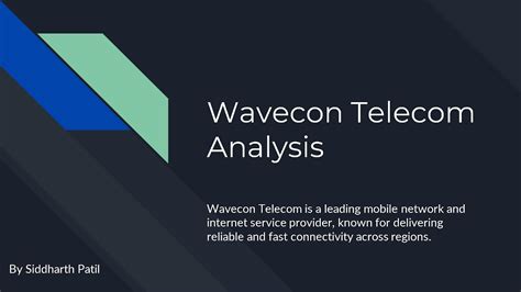 Wavecon Telecom Analysis Youtube