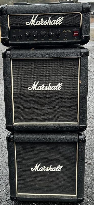 1987 Marshall Micro Bass Mini Stack Amp Micro Reverb