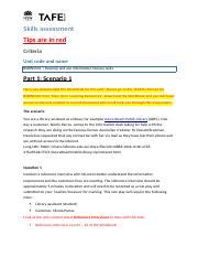 Assessment Tip Sheet BSBINS301 AE2 Docx Skills Assessment Tips Are In