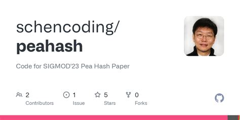 github schencoding peahash code for sigmod 23 pea hash paper