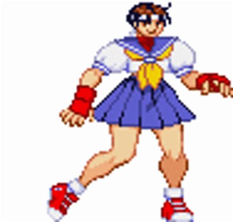 Sakura Kasugano Sakura Sticker Sakura Kasugano Sakura Street Fighter Zbulo Dhe Ndaj Imazhe Gif