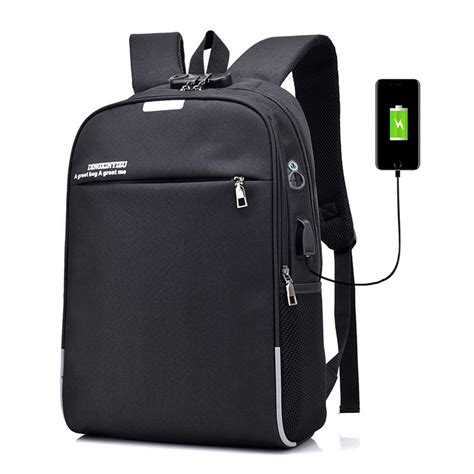 20l Anti Theft Men Laptop Notebook Backpack Usb Charging Port Babe Bag With Password Lock Sale