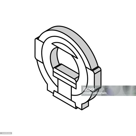 Mri 방사선 장비 아이소 메트릭 아이콘 벡터 일러스트 레이 션 뇌에 대한 스톡 벡터 아트 및 기타 이미지 뇌 등측투영법