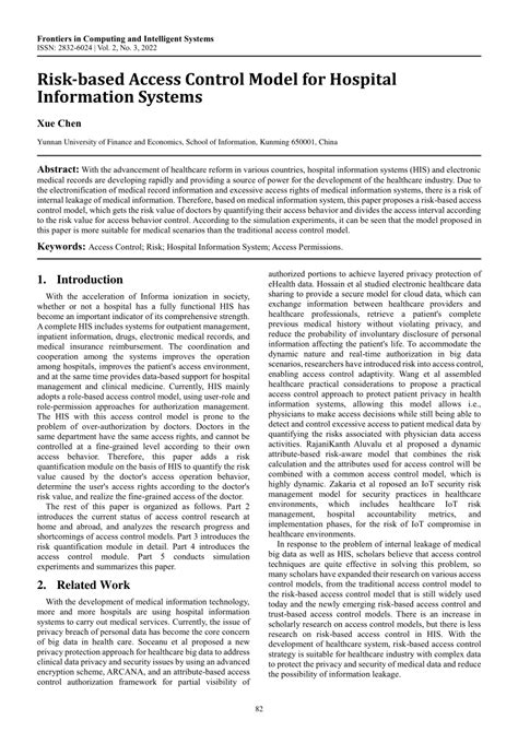 Pdf Risk Based Access Control Model For Hospital Information Systems