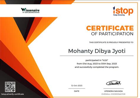 Mohanty Dibya Jyoti On Linkedin 1stop Vlsidesigning Certificate Learningjourney
