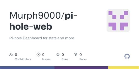 github murph9000 pi hole web pi hole dashboard for stats and more
