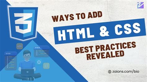 Ways To Add Css To Html Best Practices Revealed Zaions