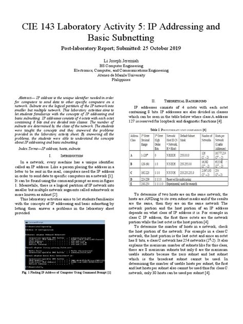 ip addressing and basic subnetting pdf ip address communications protocols