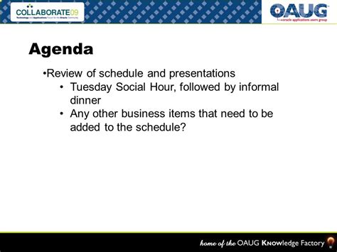 OAUG Metasolv Solution SIG Business Meeting OAUG SIG Attendees