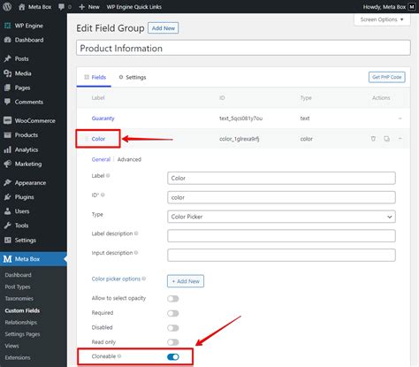 Adding Custom Fields For Woocommerce Meta Box Documentation
