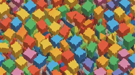 Premium Ai Image Colorful Cubes Seamless Pattern