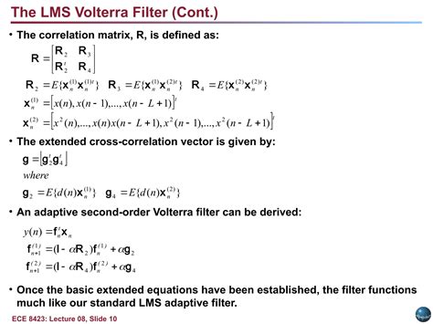 Lecture08the Lms Algorithmsignal Processingpptx
