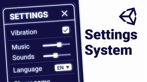 github herbou unity settingssystem