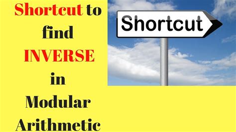 Find Inverse In Modular Arithmetic How To Find Inverse Modulo M Youtube