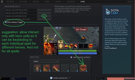 Suggestion Dota Labs Modifier Keys Should Be Keybinding To Each Spell