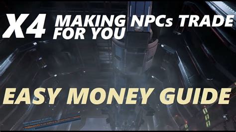 X4 How To Make Npcs Trade For You Youtube