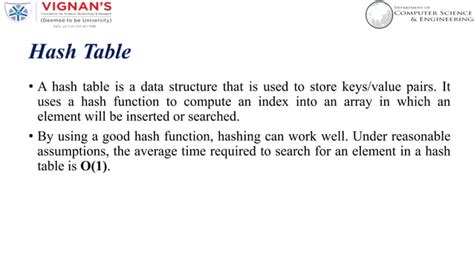 Hashing Pptx Databases Computer Software And Applications