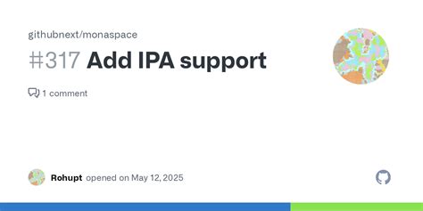 add ipa support · issue 317 · githubnext monaspace · github