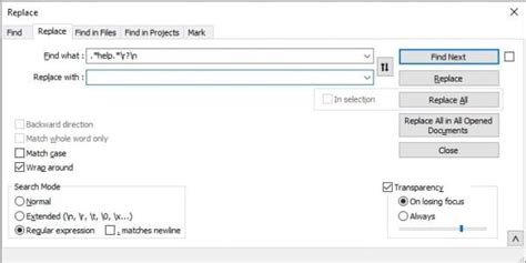 remove lines containing string using regular expression mymusing
