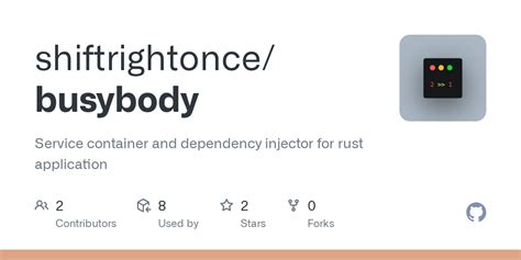 github shiftrightonce busybody service container and dependency