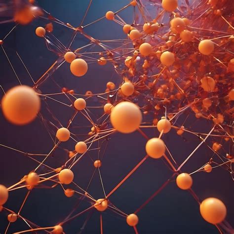 Premium Ai Image Abstract Background With Connecting Dots And Lines