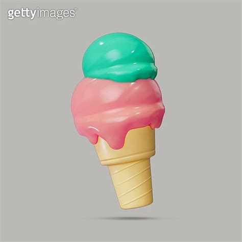 3d 그래픽이미지 Computer Graphics 디자인 디자인엘리먼트 이미지 아이스크림 아이스크림콘 이미지 Jv12711523 게티이미지뱅크