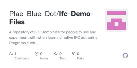 Github Plae Blue Dotifc Demo Files A Repository Of Ifc Demo Files