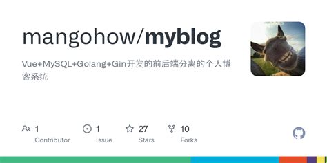 Github Mangohow Myblog Vue Mysql Golang Gin