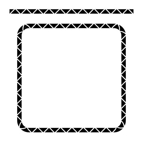 Premium Vector Rounded Corner Square Black Frame Isolated On White