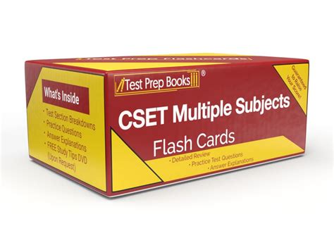 Cset Multiple Subject Test Prep Study Cards 2024 2025